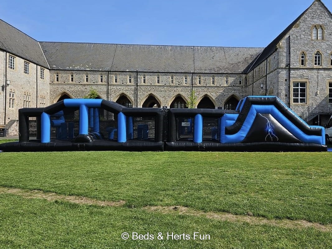 Assault Course Lightning (60ft) - Bouncy Castle & Softplay Hire in ...
