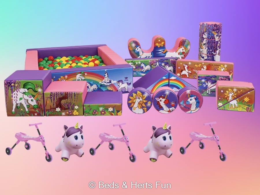 Softplay Set Unicorn - Bouncy Castle & Softplay Hire in Parts of Bedfordshire, Hertfordshire ...